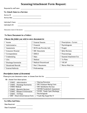 Fillable Online ScanningAttachment Form Request Fax Email Print - pdfFiller