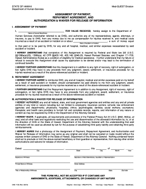 Fillable Online med-quest ASSIGNMENT OF PAYMENT - Med Quest - med-quest ...