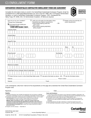 Fillable Online C3 EnrollmEnt form - CWS Inc Fax Email Print - pdfFiller