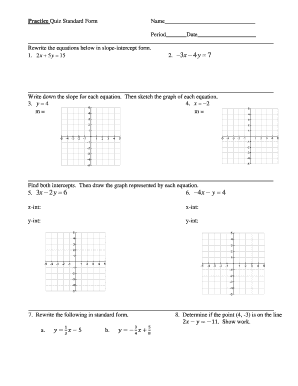 Fillable Online Practice Quiz Standard Form Fax Email Print - pdfFiller