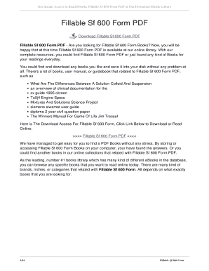 Fillable Online nailsrock Sf 600 Form PDF - nailsrocknet Fax Email ...