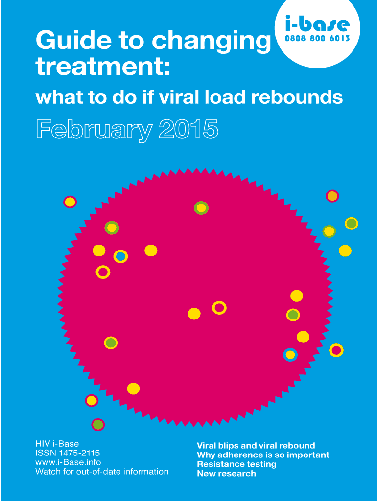 Fillable Online i-base Guide to changing treatment - HIV i-Base - i ...