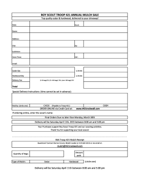 Fillable Online d1721750 s53 scoutwebservices Mulch Order Form 2015xlsx ...