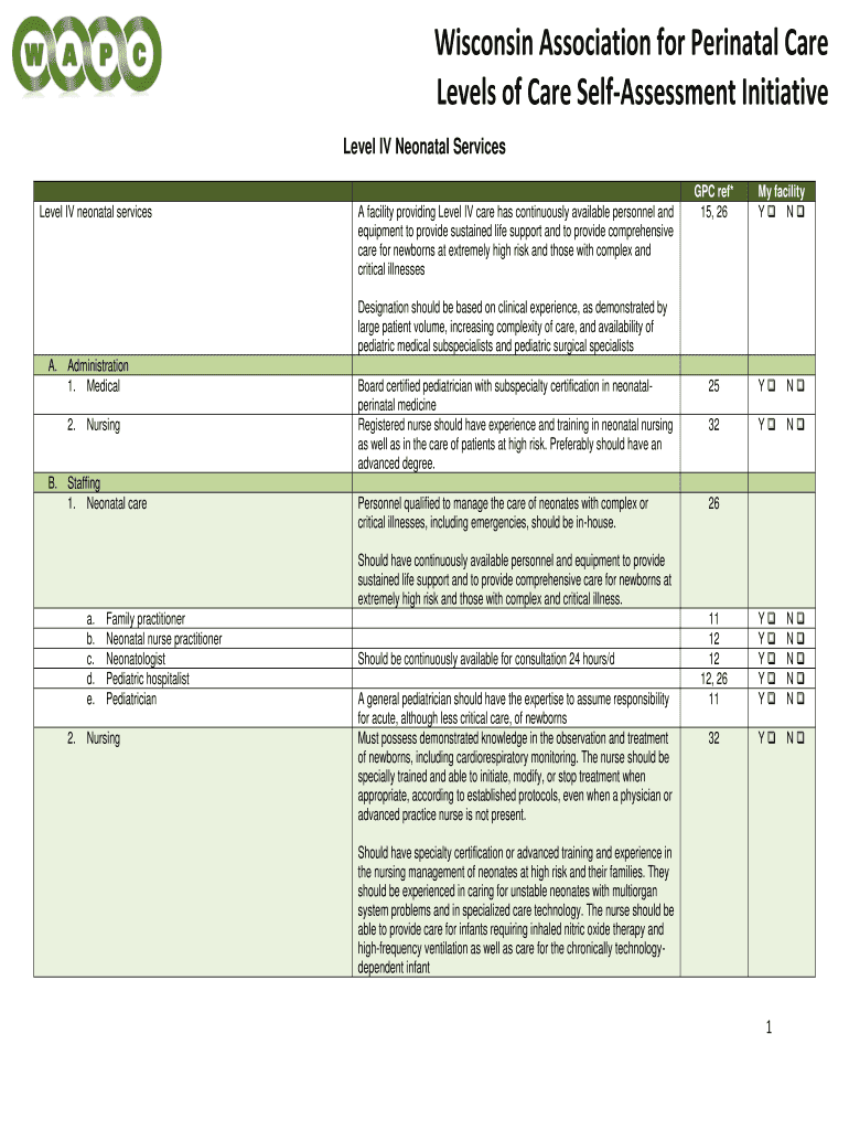 Fillable Online Levels of Care Self-Assessment Initiative Fax Email ...