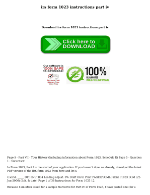 Fillable Online Irs bformb 1023 instructions part iv - WordPresscom Fax ...