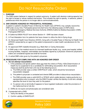 Fillable Online Do Not Resuscitate Orders Fax Email Print - pdfFiller