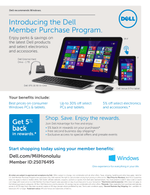 Fillable Online cochawaii Dell recommends Windows Introducing the Dell ...
