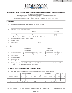 Fillable Online Submit Print Form Since 1974 APPLICATION FOR SPECIFIED ...