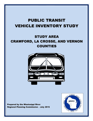 Fillable Online PUBLIC TRANSIT VEHICLE INVENTORY STUDY - MRRPC Fax ...