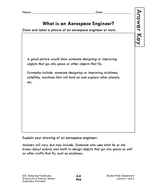 Fillable Online eie What is an Aerospace Engineer - Engineering is ...