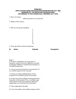 Fillable Online FORM SR-1 Fax Email Print - pdfFiller