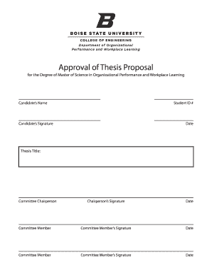 Fillable Online opwl boisestate Approval-of-thesis-form Fax Email Print - pdfFiller