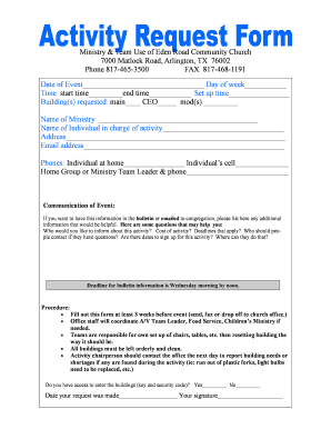 Fillable Online Rental Request Form revised 3-12-08 form 2 Fax Email ...