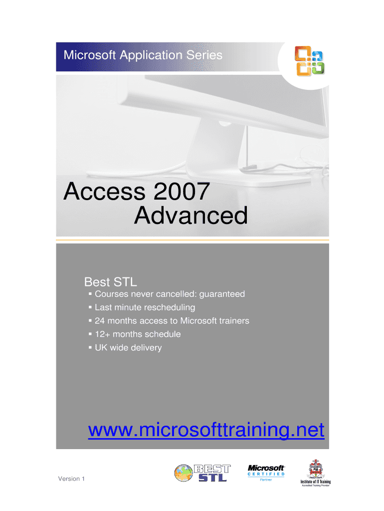 Fillable Online microsofttraining net Version 1 Your Best STL Learning ...