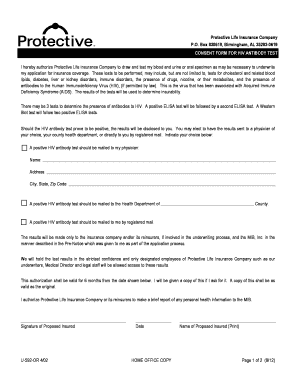 Fillable Online CONSENT FORM FOR HIV ANTIBODY TEST Fax Email Print ...