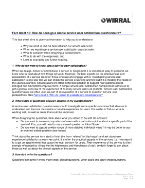 Fillable Online Fact sheet 16: How do I design a simple service user ...
