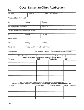 Fillable Online gsdld Here - Good Samaritan Clinic Fax Email Print ...