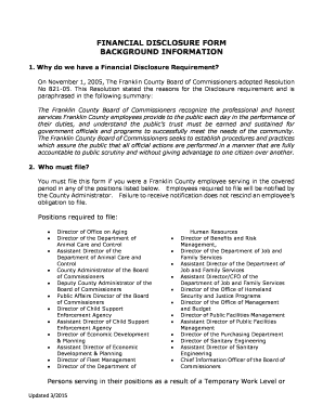 Fillable Online FINANCIAL DISCLOSURE FORM TRAINING Fax Email Print ...