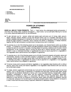 Fillable Online BPowerb of bAttorneyb General - Provident Title Fax ...