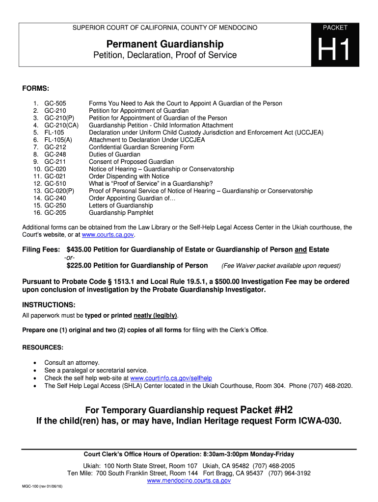 Fillable Online Permanent Guardianship Fax Email Print - pdfFiller