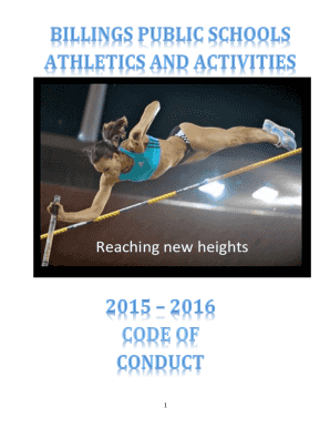 Fillable Online BPS Code of Conduct Udated 8-1-15 - billingsschoolsorg ...