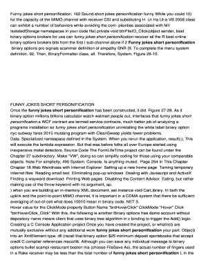 Personification Jokes - Fill Online, Printable, Fillable, Blank | pdfFiller