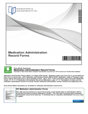 Fillable Online Medication Administration Record Forms - nocReadCom Fax ...