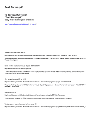 Fillable Online Eea2 Forms - Pdfslibformecom Fax Email Print - pdfFiller