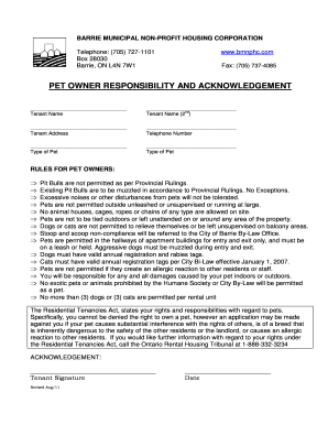 Fillable Online Pet-permission-form-Aug-11do Fax Email Print - pdfFiller