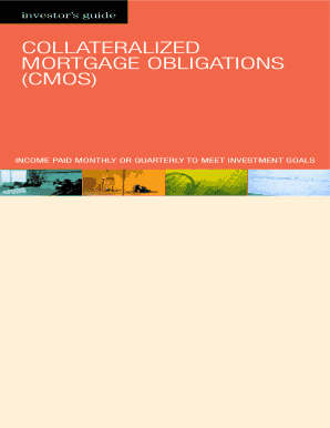 Fillable Online Collateralized Mortgage obligations CMos Fax Email ...