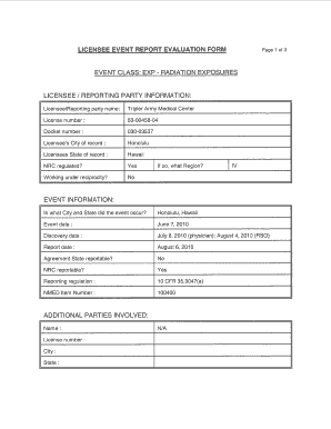 Fillable Online pbadupws nrc LICENSEE EVENT REPORT EVALUATION FORM Page ...