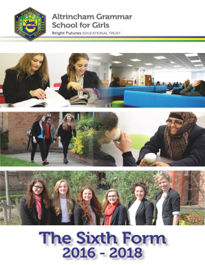 Fillable Online aggs trafford sch The Sixth Form - Altrincham Grammar ...