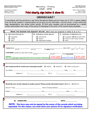 Fillable Online III MMM PPP OOO RRR TTT AAA NNN TTT - Oakland Unified ...