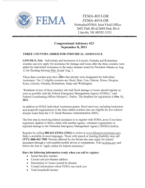 Fillable Online FEMA-4013-DR Fax Email Print - pdfFiller