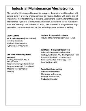 Industrial Maintenance And Mechatronics Pdf - Fill Online, Printable ...