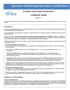 Fillable Online LOGBOOK GUIDE Fax Email Print - pdfFiller