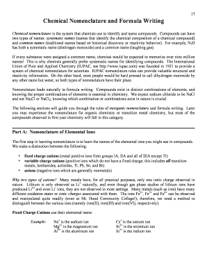 Fillable Online Chemical Nomenclature and Formula Writing - MhChemorg ...