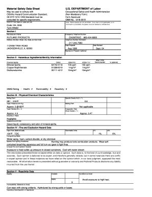 Fillable Online Material Safety Data Sheet US - msds Fax Email Print ...