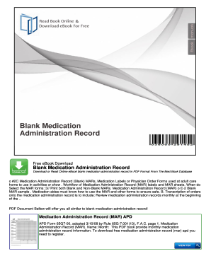 Fillable Online Blank Medication Administration Record - nocReadCom Fax ...