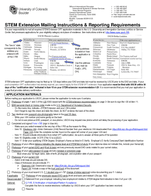 Fillable Online colorado USA STEM Extension Mailing Instructions ...
