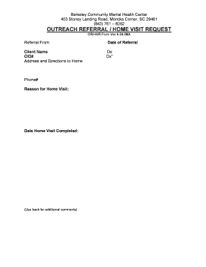 Fillable Online bcmhc FORM-HOME-VISITdoc Fax Email Print - pdfFiller