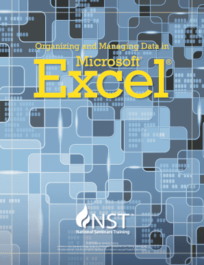 Fillable Online Organizing and Managing Data in Excel Microsoft Fax ...