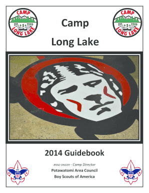Fillable Online Camp Long Lake 2014 Guidebook BRAD SINGER Camp Director ...