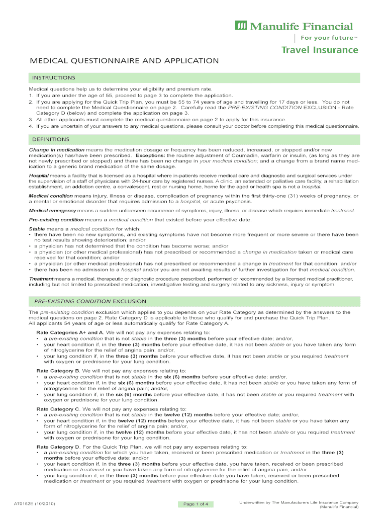 Fillable Online MEDICAL QUESTIONNAIRE AND APPLICATION Fax Email Print ...
