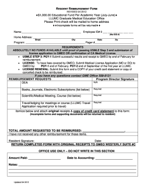 Fillable Online REQUIREMENTS license application to GMEO OR confirmation Fax Email Print - pdfFiller