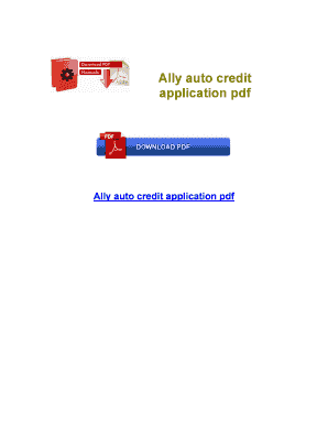 Fillable Online DownloadAlly auto credit application pdf Fax Email ...