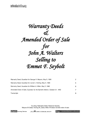 Fillable Online Amended Order of Sale Fax Email Print - pdfFiller