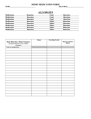 Fillable Online Medication Reconciliation Form 1 - CRMCNYORG Fax Email ...