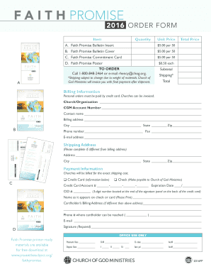 Fillable Online FaithPromise - Jesus is the Subject Fax Email Print ...