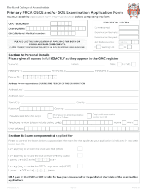 Fillable Online rcoa ac CRNTEE number - rcoa ac Fax Email Print - pdfFiller